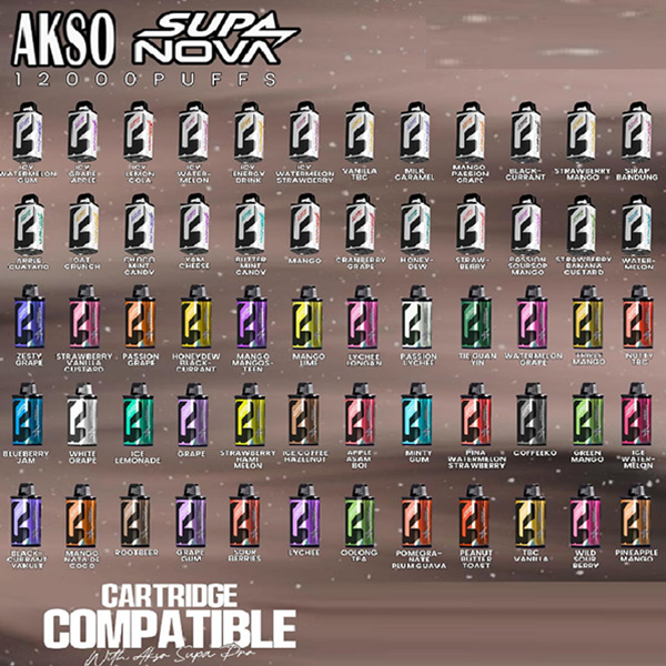 Akso Supa Nova | Akso Supa Pro 12000 Puffs Disposable Pod - RELX SG ...