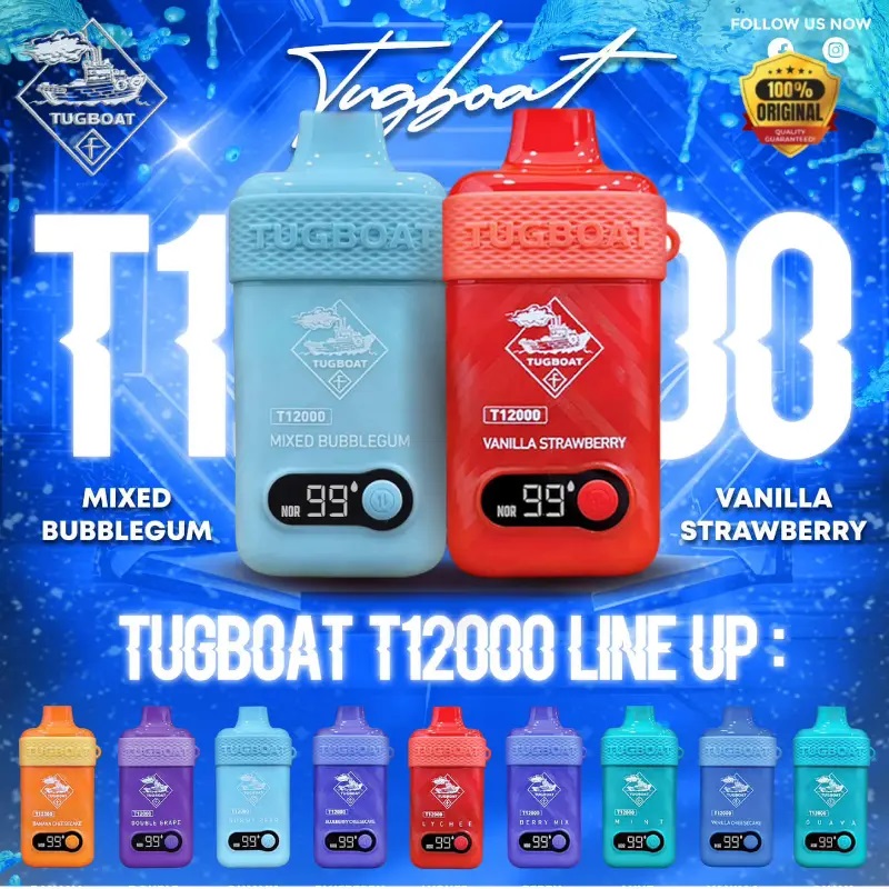 TUGBOAT T12000 PUFFS DISPOSABLE | DISPOSABLE POD SG - RELX SG
