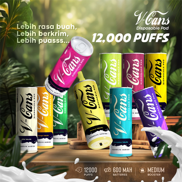 V-CANS 12000 Puffs Disposable Pod - RELX SG Vape Shop