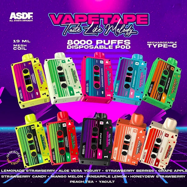 VAPETAPE 8000 Puffs Disposable Pod - RELX SG Vape Shop | VAPETAPE SG ...
